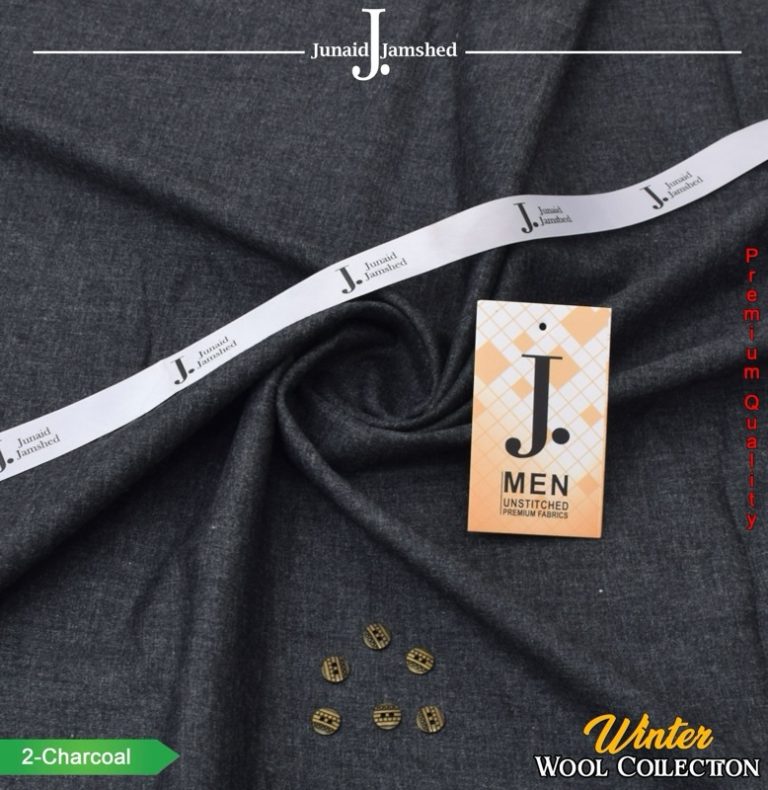 J. Wool Men’s Unstitched Suit – Charcoal Color Premium Wool Fabric for ...